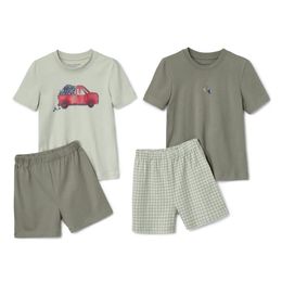 Tchibo - 2 Kleinkind-Pyjamas - Gr. 122/128 - mintgr&uuml;n