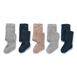 Tchibo - 5 Kinder-Strumpfhosen - Baby - Gr. 74/80 - dunkelblau