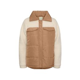 Tchibo - Steppjacke mit Teddy-Akzenten - Damen - Gr. 42 - cognac