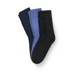 Tchibo - 3 Paar Socken - Damen - Gr. 35-38 - schwarz