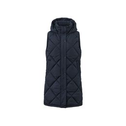 Tchibo - Lange Steppweste mit Kapuze - Damen - Gr. 40 - dunkelblau