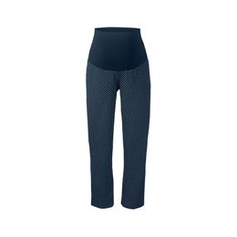 Tchibo - Umstands- und Stillpyjama - Damen - Gr. M - dunkelblau/gepunktet