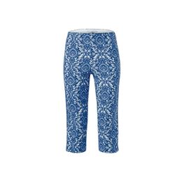 Tchibo - Bedruckte Stretchhose in 3/4-L&auml;nge - Damen - Gr. 48 - wei&szlig;/print