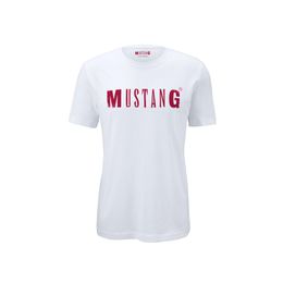 Tchibo - T-Shirt &raquo;Mustang&laquo; - Herren - Gr. L - wei&szlig;/print