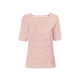 Tchibo - Gestreiftes Halbarmshirt - Damen - Gr. M - rostrot/gestreift