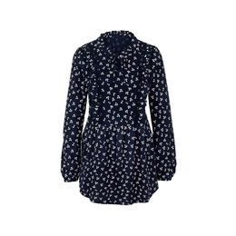 Tchibo - Bedrucktes Longshirt - Damen - Gr. XXL - dunkelblau/print