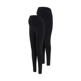 MAMALICIOUS 2er Pack Leggins &raquo;Mlemma&laquo; - Damen - Gr. L - schwarz
