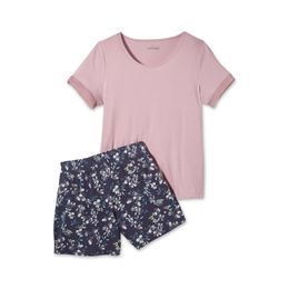 Tchibo - Shorty-Pyjama - Damen - Gr. XL - violett/print