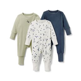 Tchibo - 3 Baby-Pyjamas - Baby - Gr. 62/68 - mintgr&uuml;n