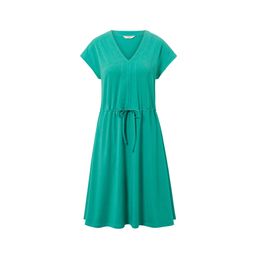 Tchibo - Jerseykleid mit Bindeband - Damen - Gr. L - blau