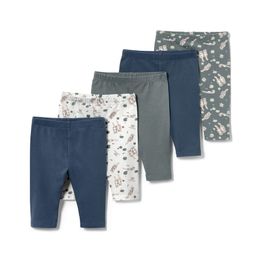 Tchibo - 5 Kinder-3/4-Leggings - Kinder - Gr. 134/140 - blau
