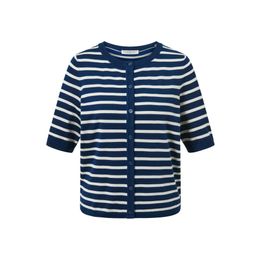 Tchibo - Feinstrick-Cardigan - Damen - Gr. M - dunkelblau/gestreift