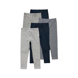 Tchibo - 5 Kinder-Leggings - Kinder - Gr. 122/128 - dunkelblau/print