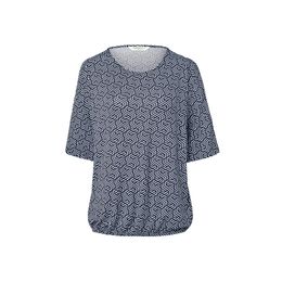 Tchibo - Bedrucktes Blusenshirt - Damen - Gr. XL - dunkelblau/print