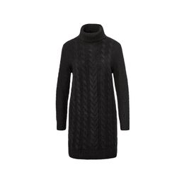 Tchibo - Langer Strickpullover mit Zopfmuster - Damen - Gr. L - schwarz