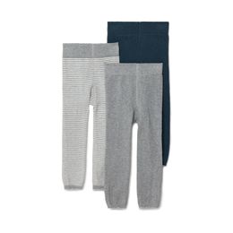 Tchibo - 3 Kinder-Strickleggings - Kinder - Gr. 122/128 - dunkelblau