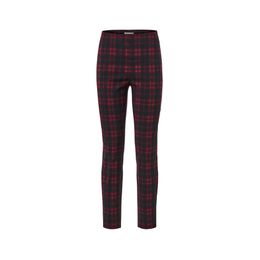 Tchibo - Karierte Stretchhose - Damen - Gr. 52 - dunkelrot/kariert