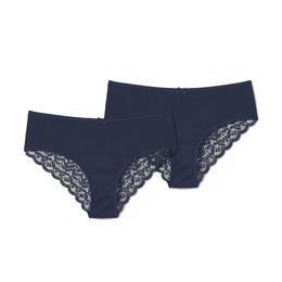 Tchibo - 2 Brazilslips - Damen - Gr. M - dunkelblau