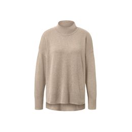 Tchibo - Feinstrickpullover mit Stehkragen - Damen - Gr. XL - beige