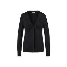 Tchibo - Feinstrickcardigan mit Zopfmuster - Damen - Gr. XXL - schwarz