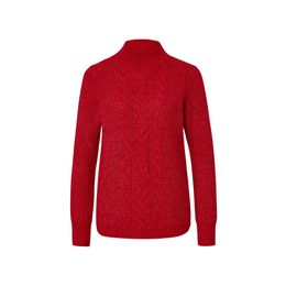 Tchibo - Grobstrickpullover mit Zopfmuster - Damen - Gr. L - rot