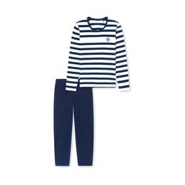 Schiesser Pyjama-Set - Damen - Gr. 40 - wei&szlig;/gestreift