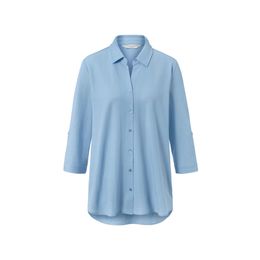 Tchibo - Piqu&eacute;-Jerseybluse - Damen - Gr. 48 - hellblau