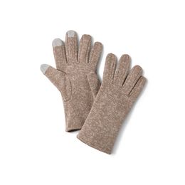 Tchibo - Strickfleece-Handschuhe - Unisex - Gr. 8,5 - braun