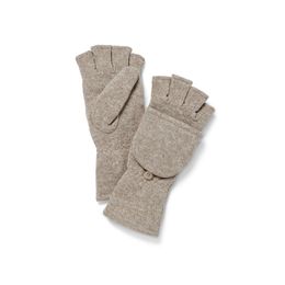 Tchibo - Strickfleece-Klappf&auml;ustlinge - Unisex - Gr. 7,5 - beige
