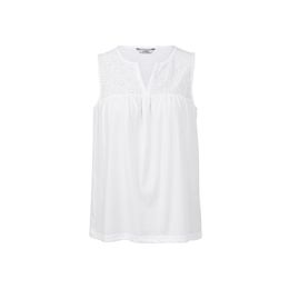 Tchibo - Top mit Stickerei - Damen - Gr. XXL - wei&szlig;