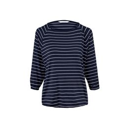 Tchibo - Shirt mit Fledermaus&auml;rmeln - Damen - Gr. M - dunkelblau/gestreift