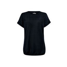 Tchibo - Kurzarmshirt mit Stickerei - Damen - Gr. L - schwarz
