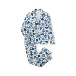 Tchibo - Pyjama - Damen - Gr. S - wei&szlig;/paisley