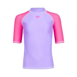 arena Kinder-UV-Kurzarm-Schwimmshirt &raquo;Rash Graphic&laquo; - Kinder - Gr. 140 - pink