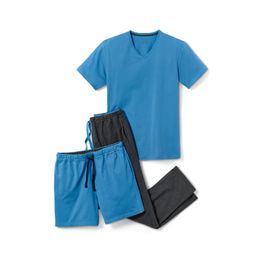 Tchibo - 3-teiliges Pyjama-Set - Herren - Gr. S - anthrazit