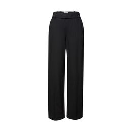 Street One Straight Leg Hose mit Gallon - Damen - Gr. 46 - schwarz