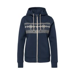 Tchibo - Sweatjacke - Damen - Gr. L - dunkelblau/print