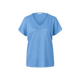 Tchibo - Strukturiertes Shirt - Damen - Gr. M - hellblau