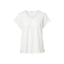 Tchibo - Shirt mit Leinen - Damen - Gr. L - creme