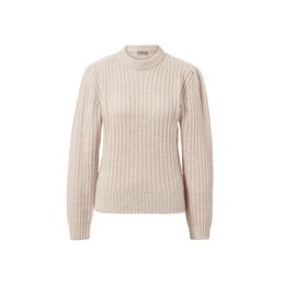 Tchibo - Grobstrick-Pullover mit Wolle - Damen - Gr. L - wei&szlig;