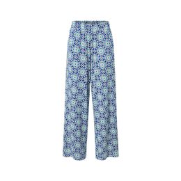 Tchibo - Palazzohose mit Alloverprint - Damen - Gr. M - wei&szlig;/print