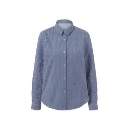 Tchibo - Hemdbluse - Damen - Gr. 36 - wei&szlig;/gestreift