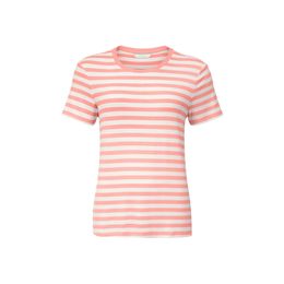 Tchibo - Gestreiftes T-Shirt - Damen - Gr. XXL - wei&szlig;/gestreift