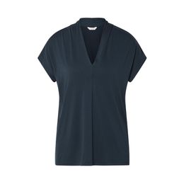 Tchibo - Blusenshirt mit V-Ausschnitt - Damen - Gr. L - dunkelblau