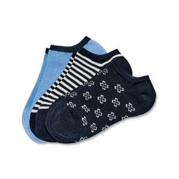 Tchibo - 3 Paar Sneakersocken - Damen - Gr. 35-38 - dunkelblau