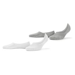 Tchibo - 2 Paar Sneaker-F&uuml;&szlig;linge - Damen - Gr. 41-43 - wei&szlig;
