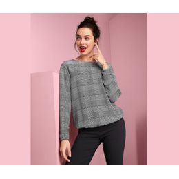 Tchibo - Bluse - Damen - Gr. 46 - schwarz/kariert