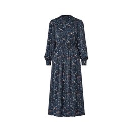 Tchibo - Florales Midikleid - Damen - Gr. 46 - dunkelblau/gebl&uuml;mt