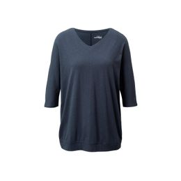Tchibo - Shirt mit Fledermaus&auml;rmeln - Damen - Gr. M - dunkelblau