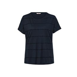 Tchibo - Shirt mit Rundhalsausschnitt - Damen - Gr. XL - dunkelblau/print